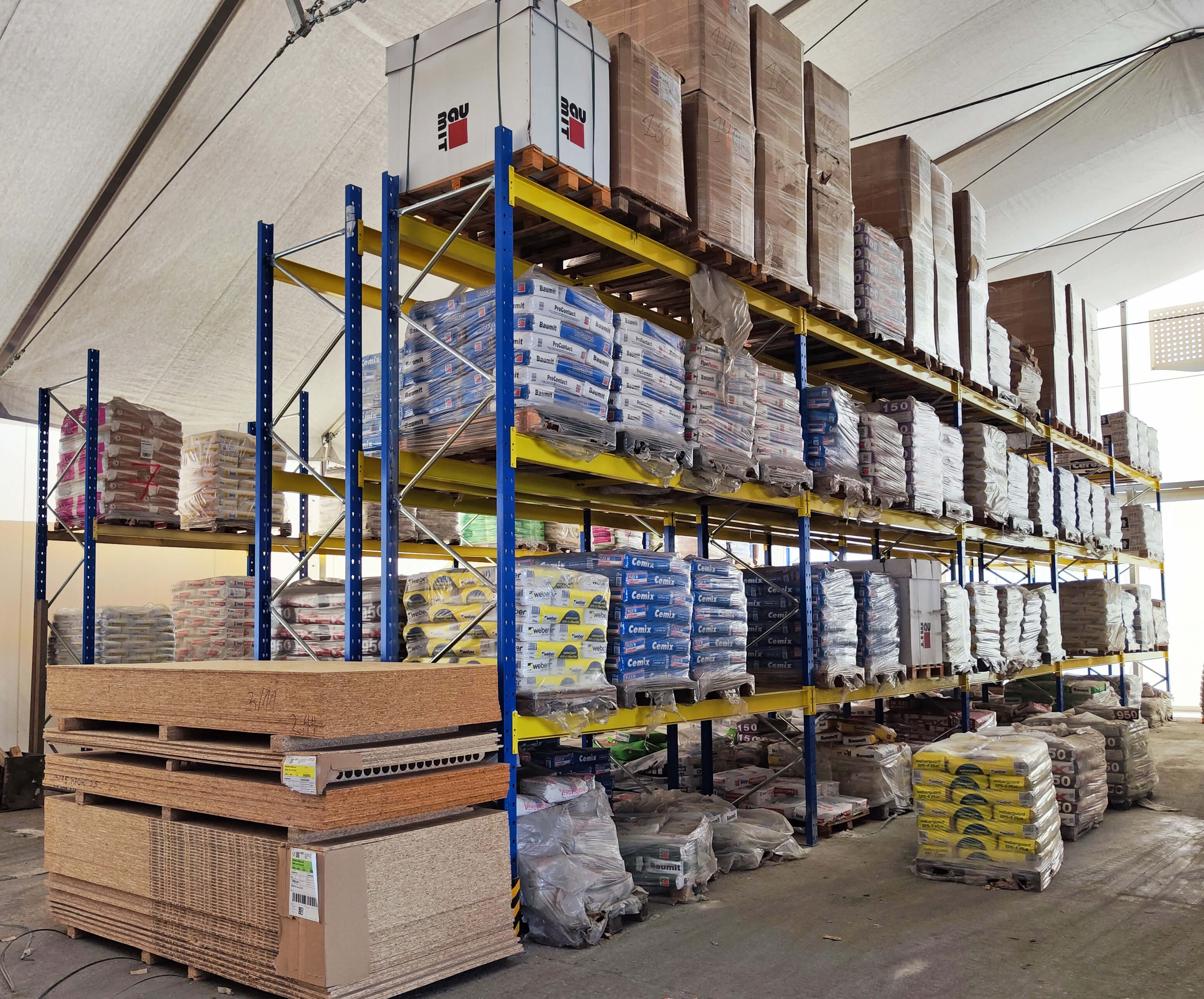 Heavy duty racking for building materials | OHRA GmbH